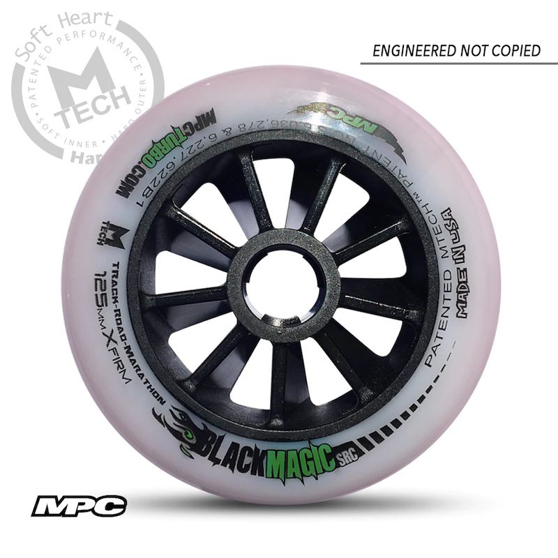 MPC Black Magic 125 MM XFirm Inline Speed wheels - ROLLER SKATE USA