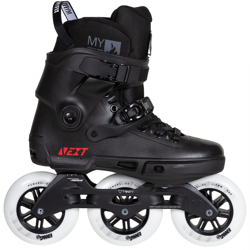 Powerslide Next Core Black 110 Freestyle Skate - ROLLER SKATE USA